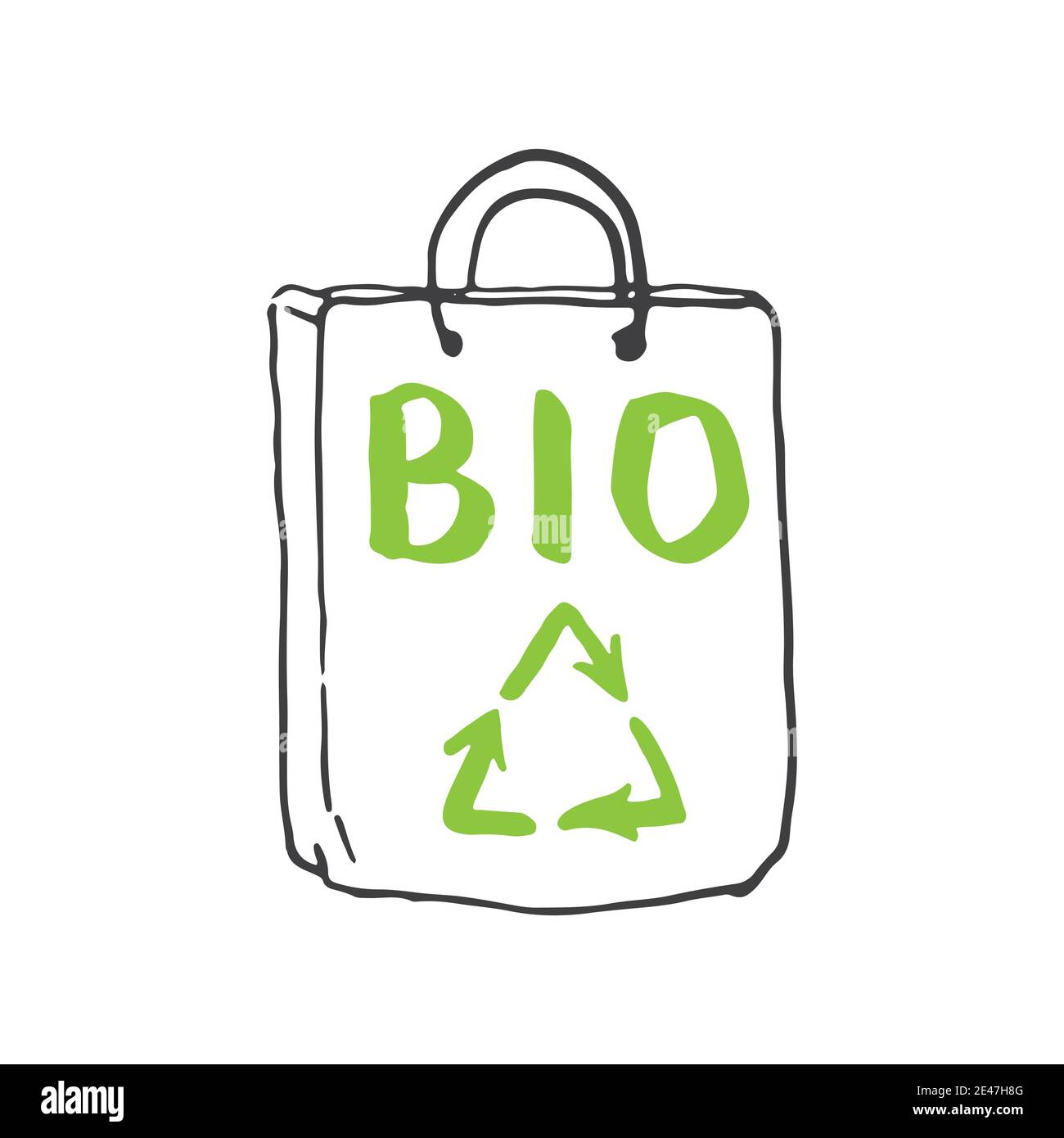 Bio Lettering label. Calligraphic Hand Drawn eco friendly sketch doodle ...