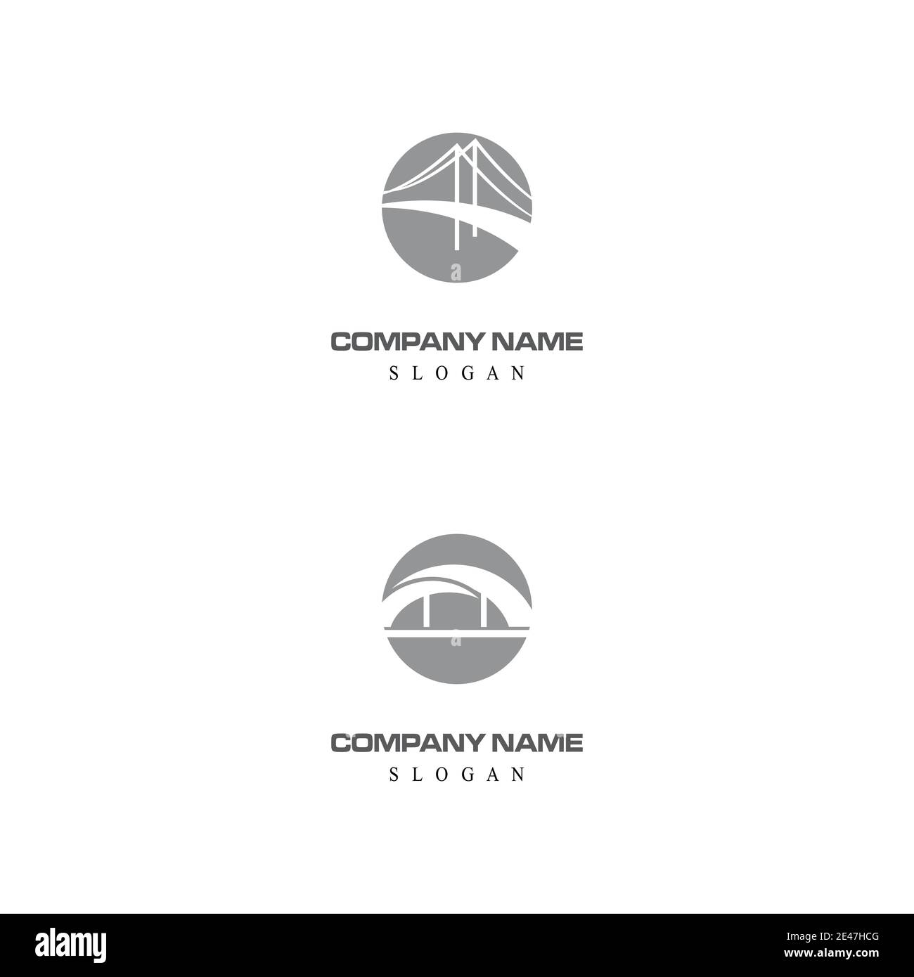 Bridge Logo Template vector icon illustration design Stock Vector Image ...