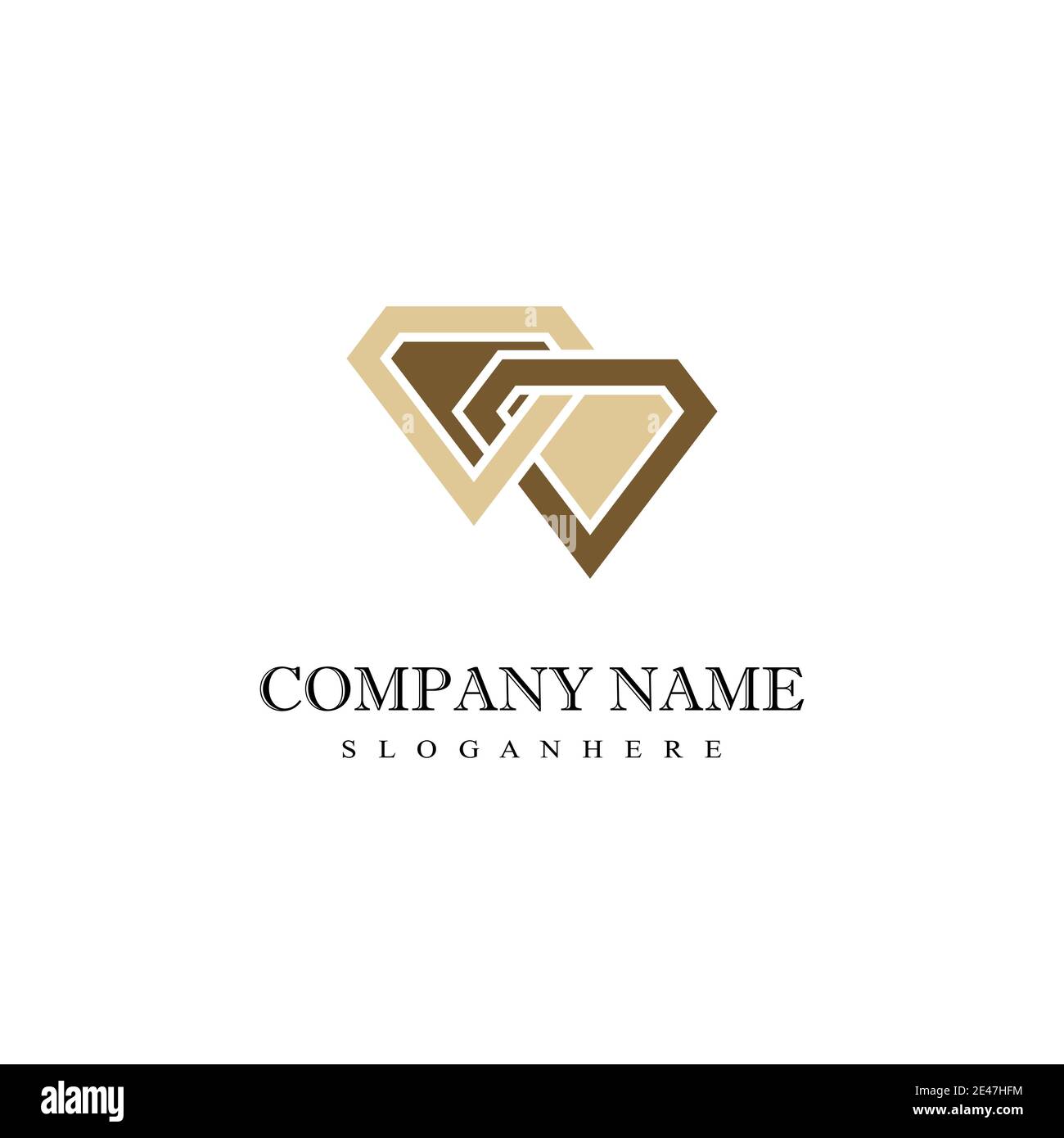 Diamond Logo Template vector symbol nature Stock Vector Image & Art - Alamy