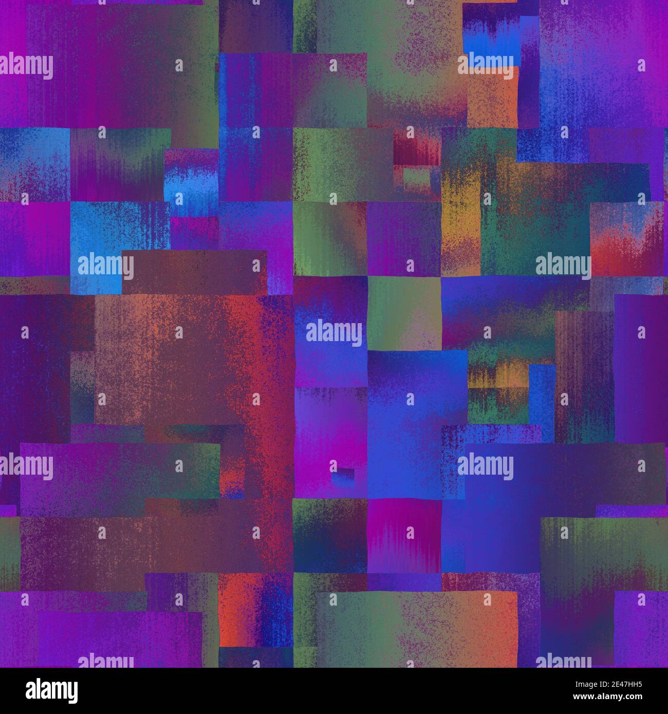 Seamless rectangle geo tile mosaic pattern swatch Stock Photo - Alamy