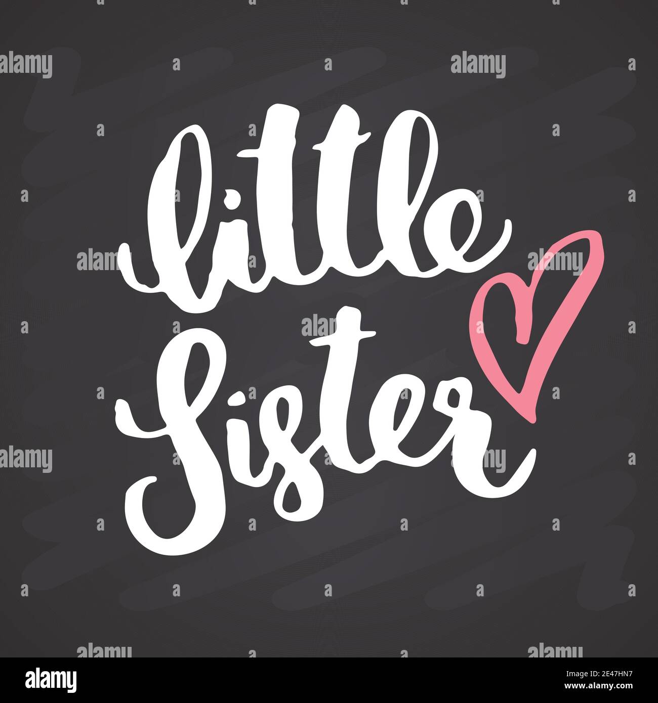 Sister calligraphic Lettering sign, child nursery printable phrase ...