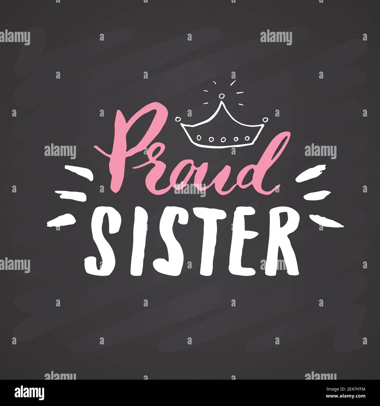 Sister calligraphic Lettering sign, child nursery printable phrase ...