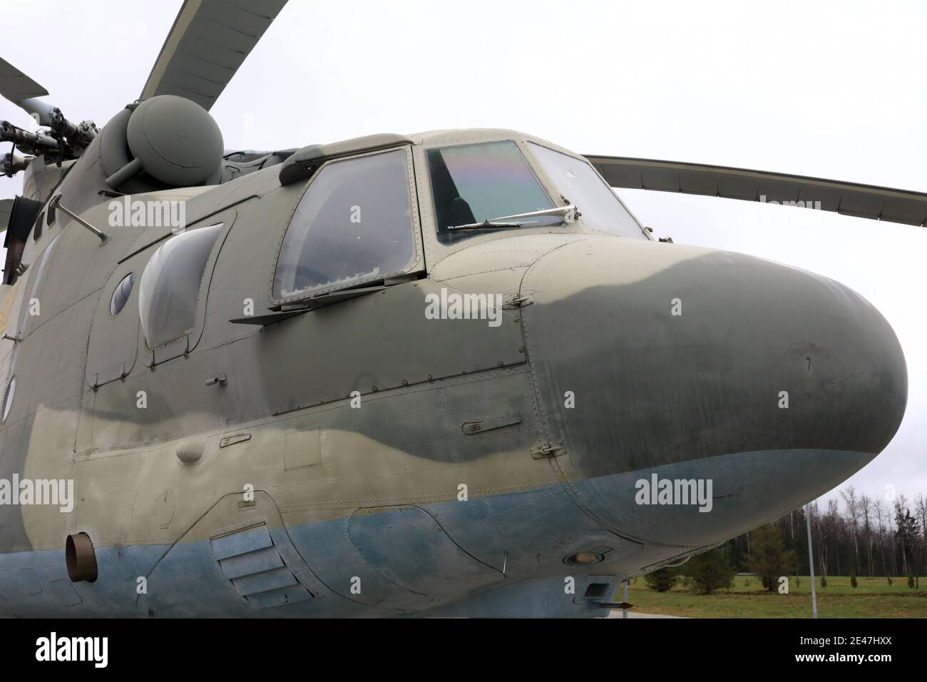 Details of russian military transport helicopter Halo on aerodrome ...