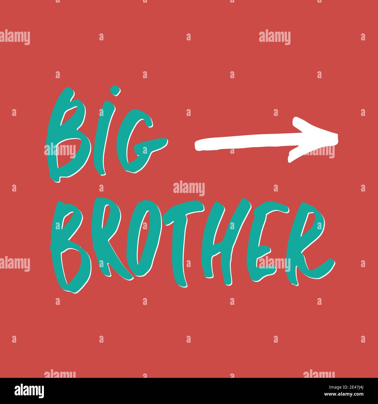 Big brother, Calligraphic Lettering sign, child nursery printable ...