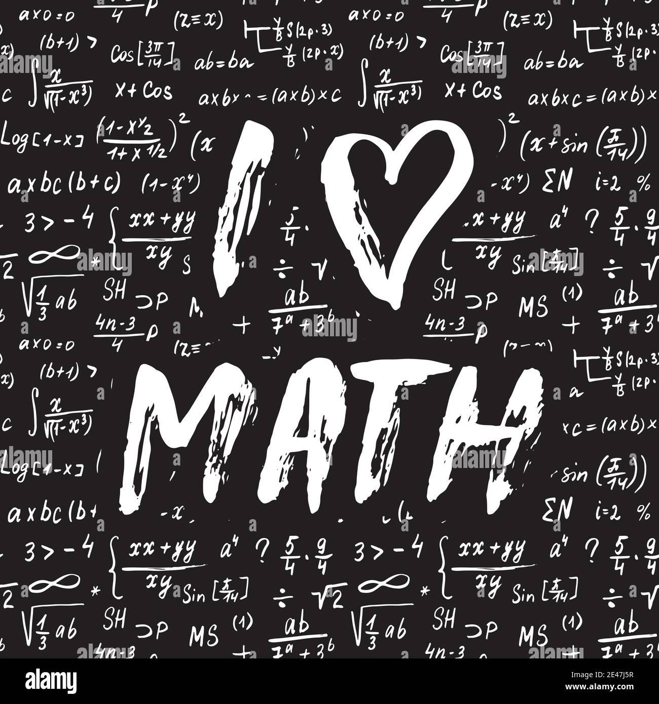 I love math Black and White Stock Photos & Images - Alamy