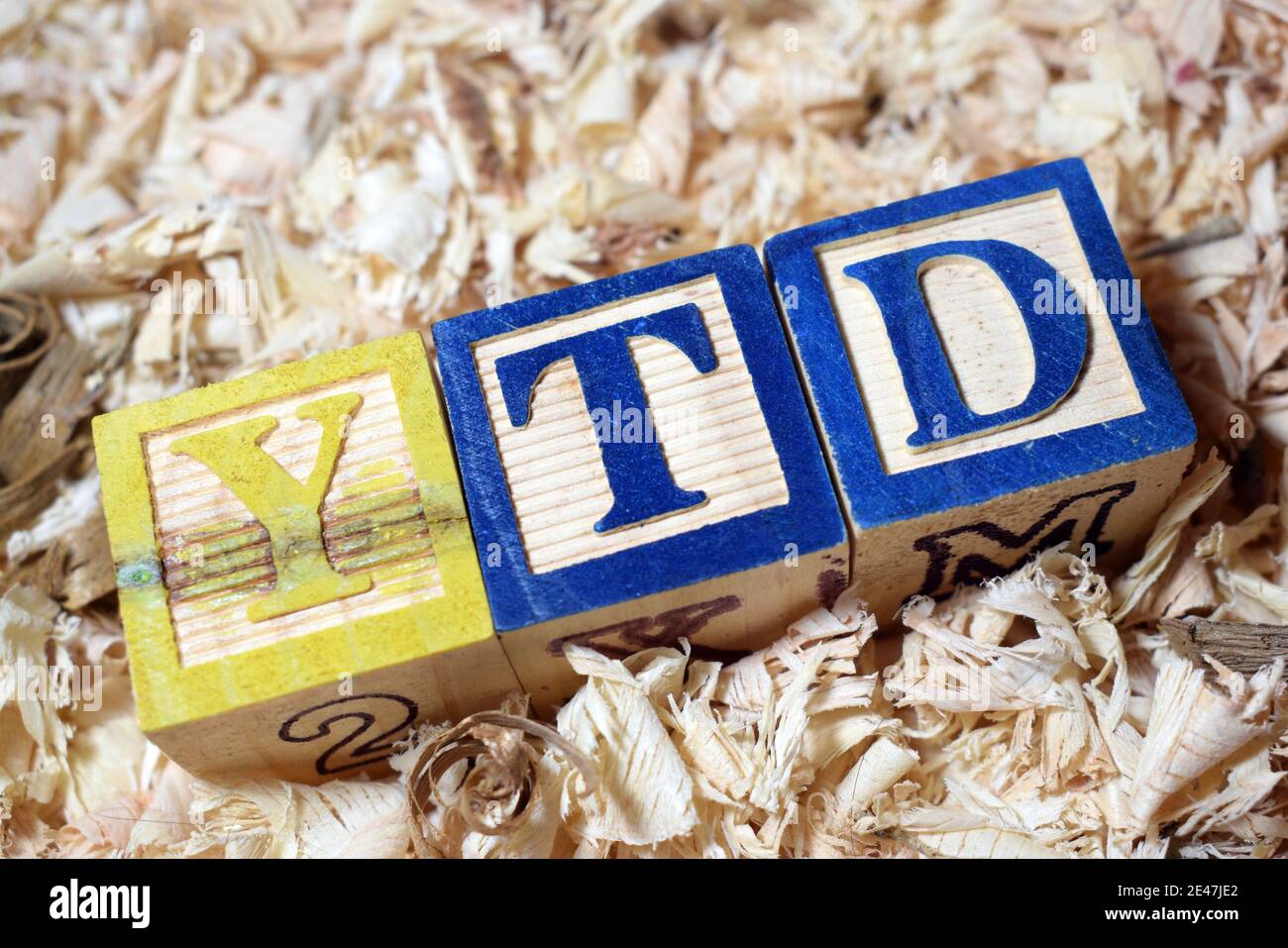 Year-to-date (YTD) acronym arranged with wooden blocks Stock Photo - Alamy