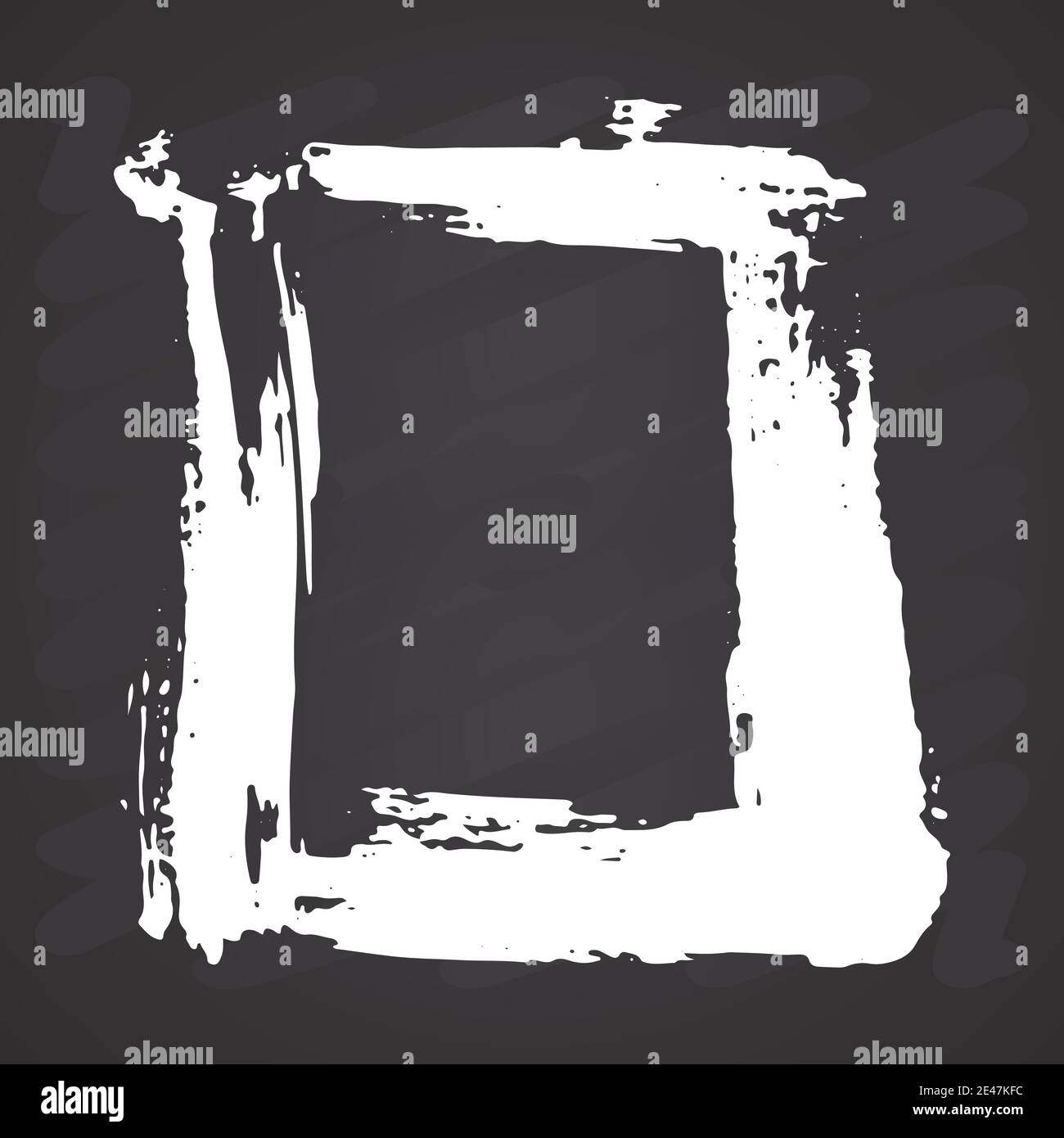 Frame or text box, grunge textured hand drawn elements set, vector ...