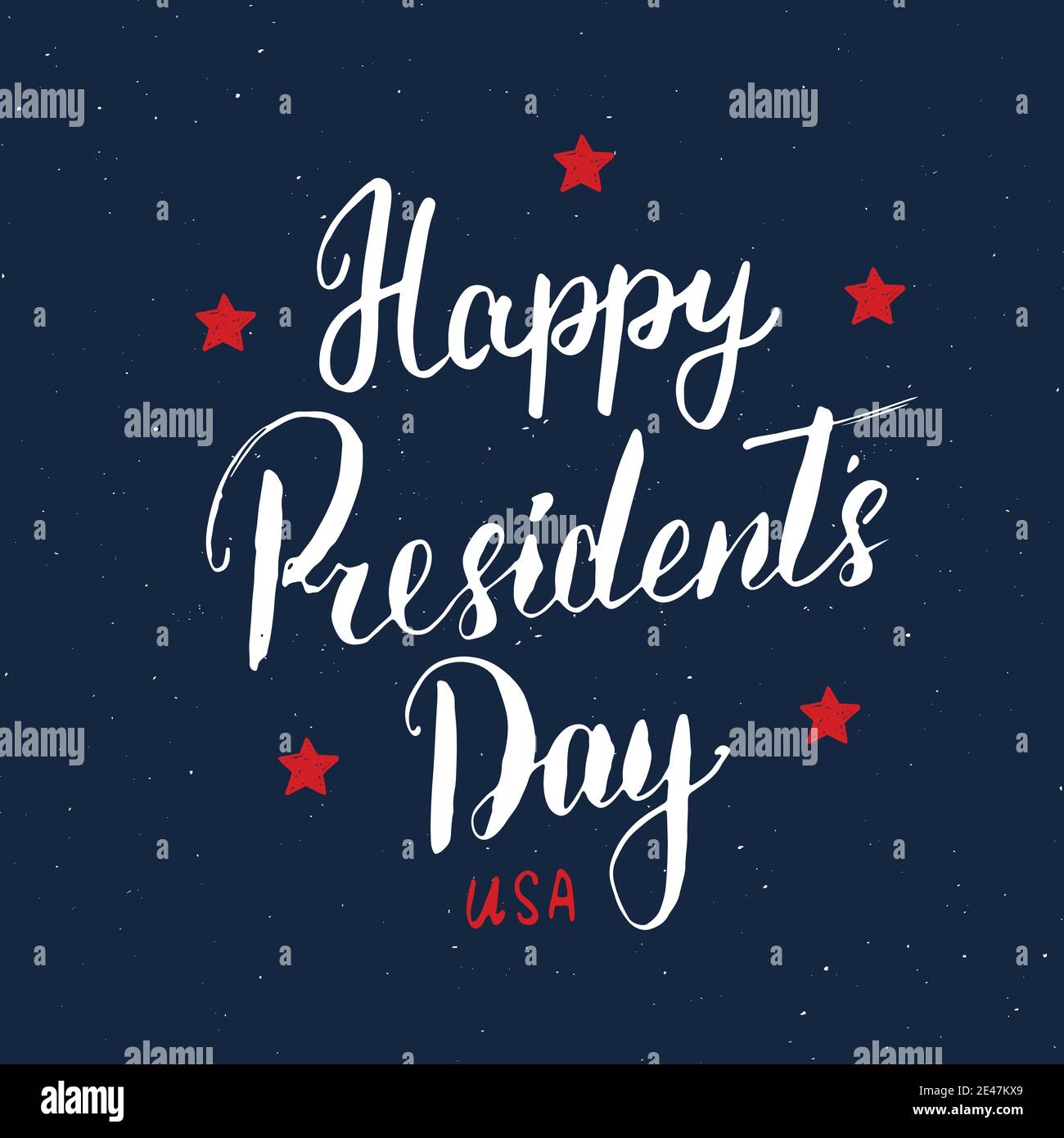 Happy President's Day Vintage USA greeting card, United States of ...
