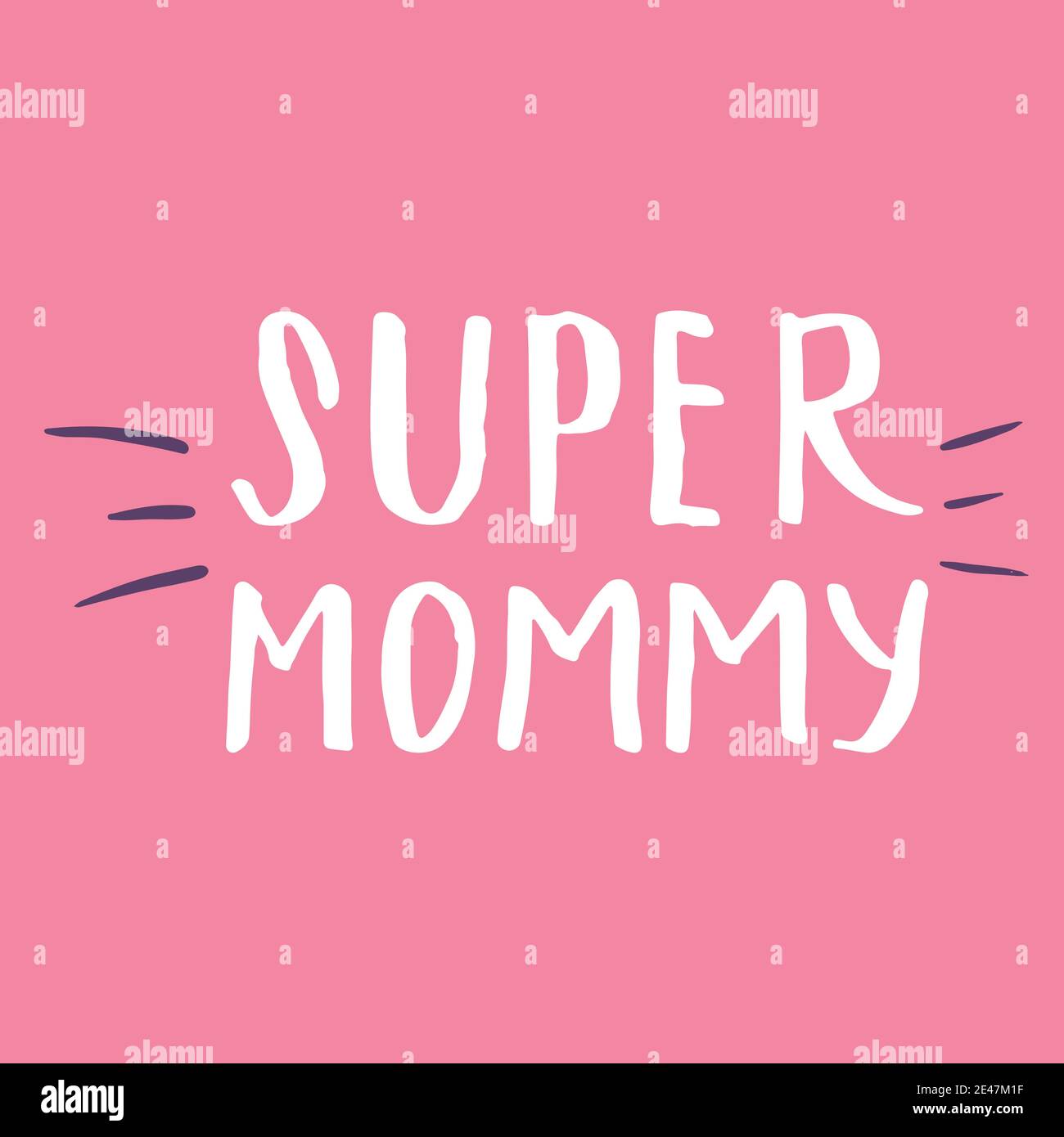 Super mommy, Calligraphic Letterings signs set, printable phrase set ...