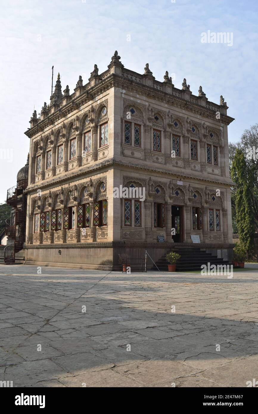 Facade of Lord Shiva Temple at Mahadji Shinde Chatri, Mahadevrao Shinde ...