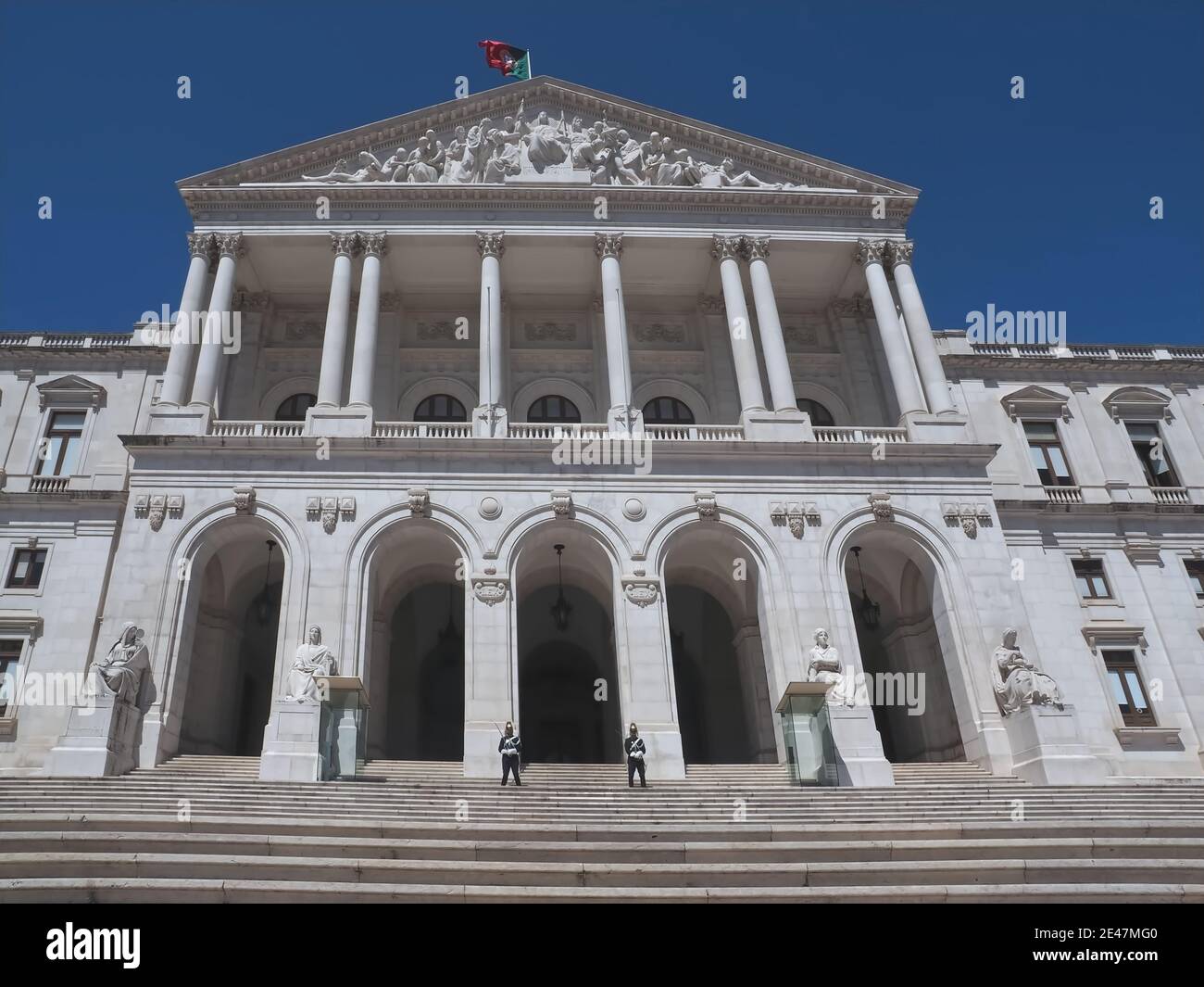 Politics in Portugal - Government building, Parliament in Lisbon Stock ...