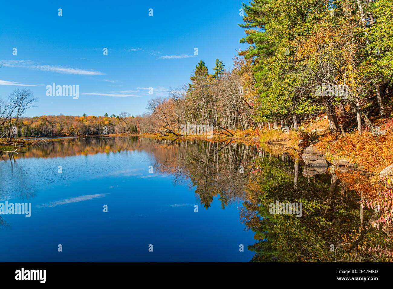High Falls Conservation Area Eels Creek Haliburton County Ontario ...