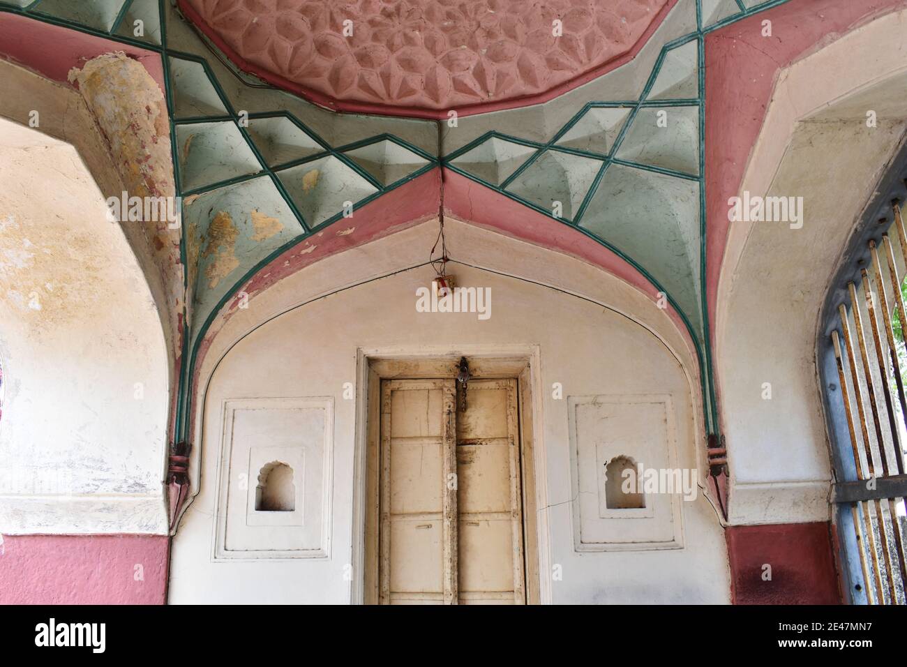 Temple Ceiling and door of Parvati Hill Temple- Devdeveshwar temple ...
