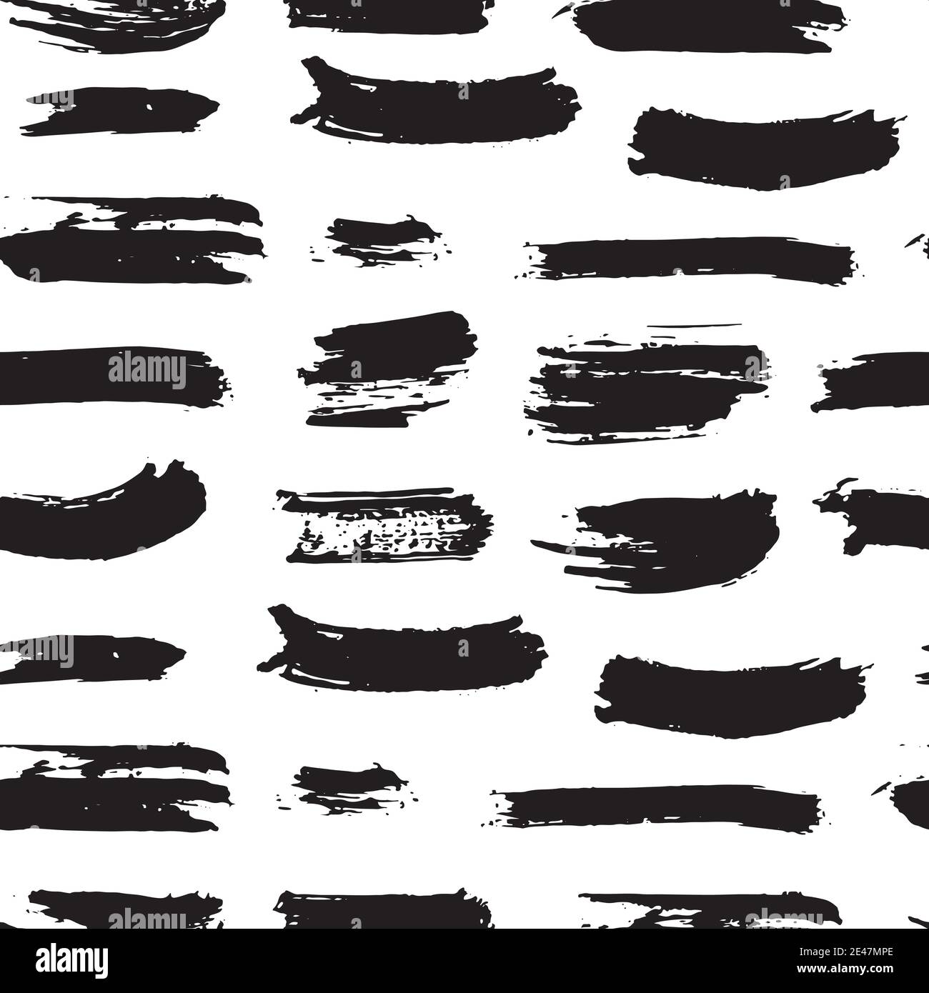 Brush stroke seamless pattern, hand drawn grunge textured background ...