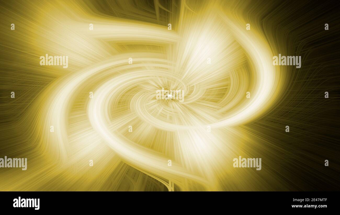 Beautiful yellow fractal background. Abstract cosmic explosion ...