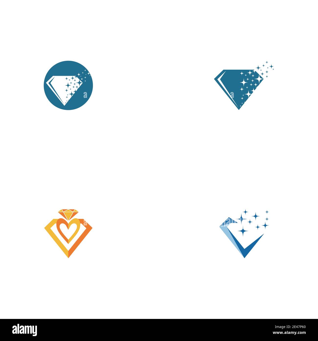 Set Diamond Logo Template vector symbol nature Stock Vector Image & Art ...