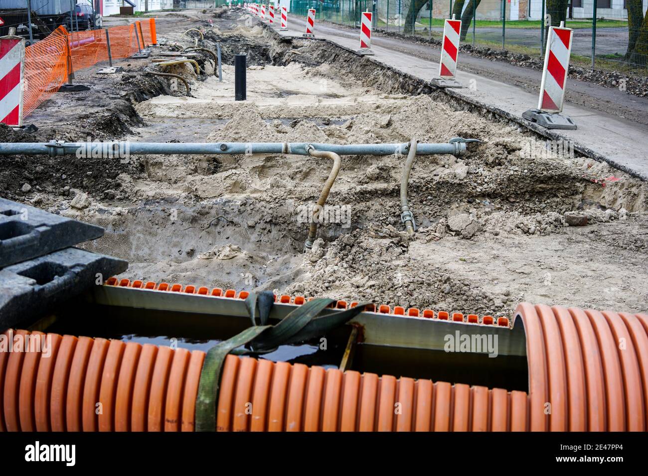 reconstruction of the city street, replacement of underground ...