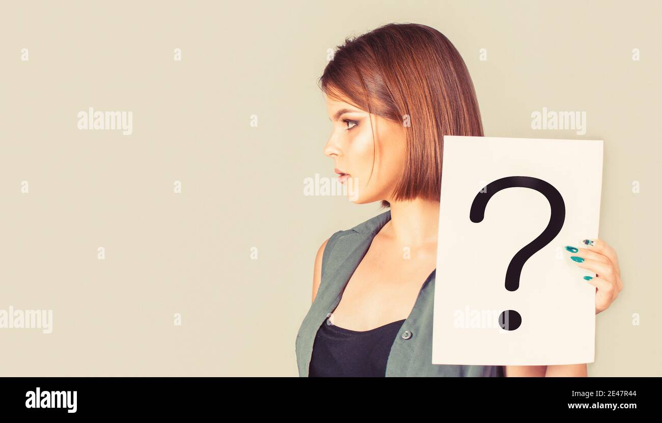 Question mark, symbol. Concept - challenging issue, looking for the ...