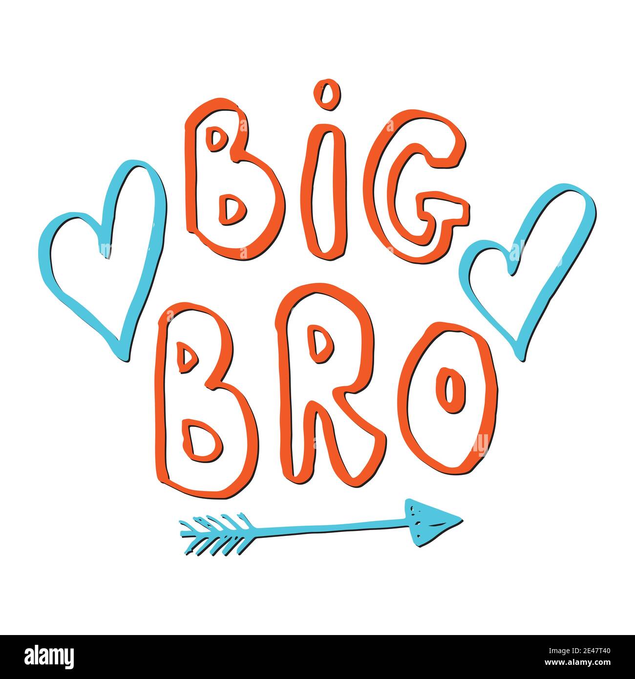 Big brother, Calligraphic Lettering sign, child nursery printable ...