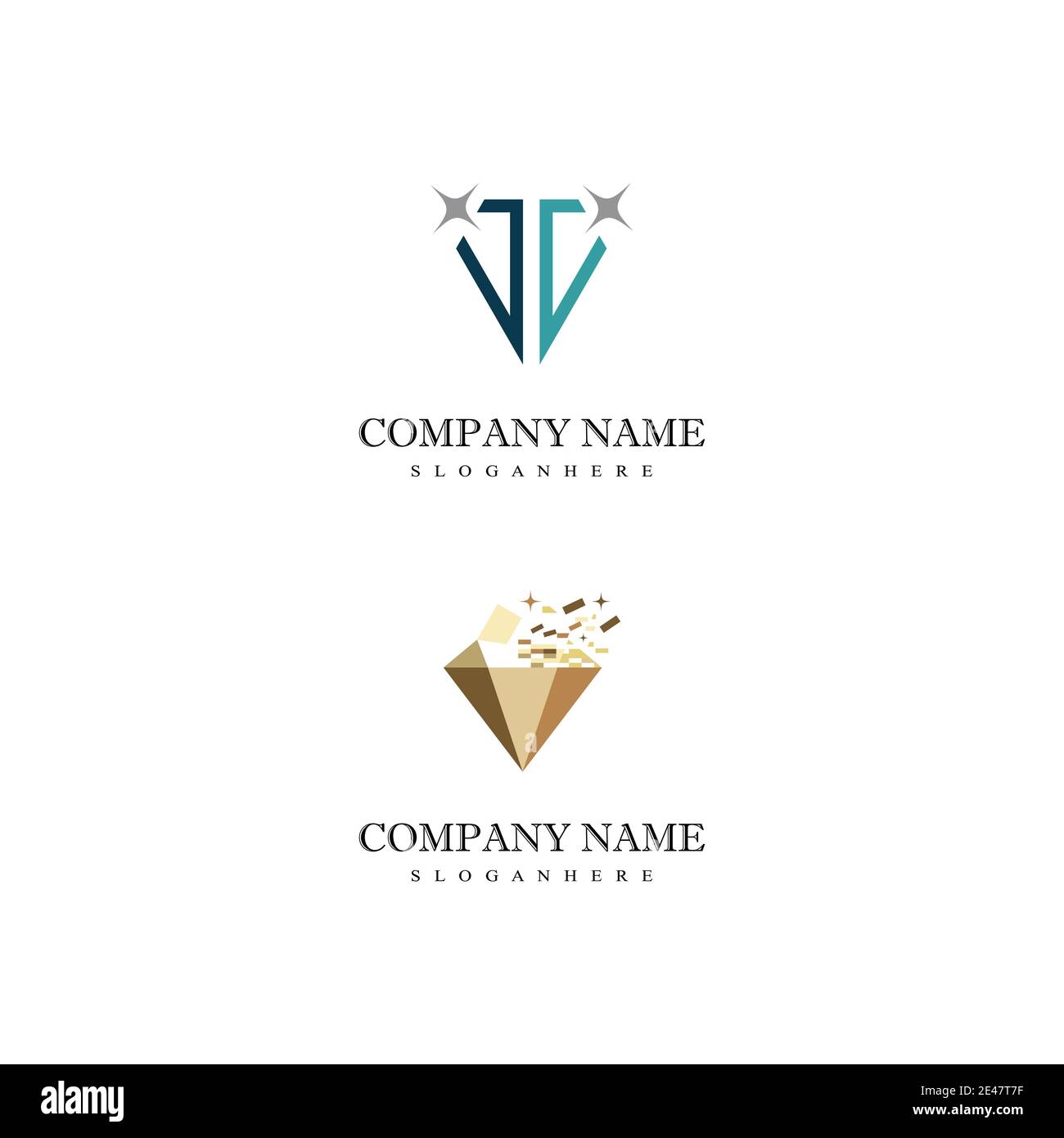 Diamond Logo Template vector symbol nature Stock Vector Image & Art - Alamy