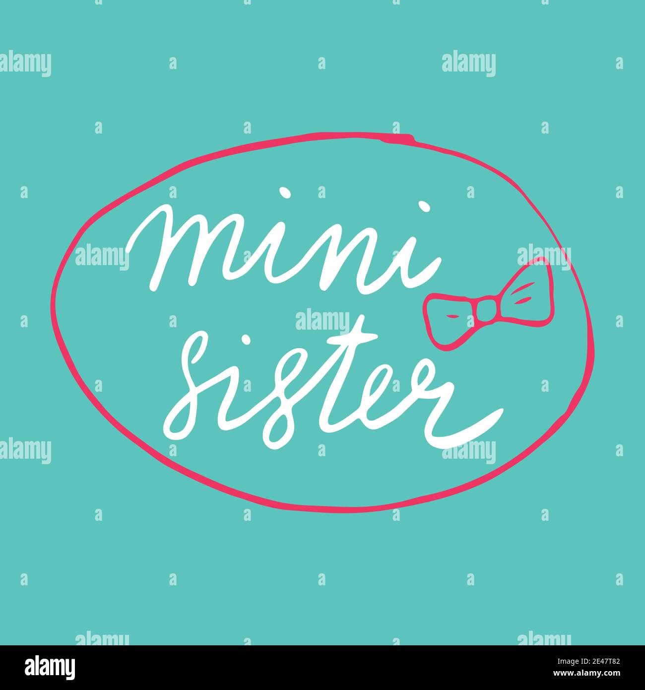 Sister calligraphic Lettering sign, child nursery printable phrase ...