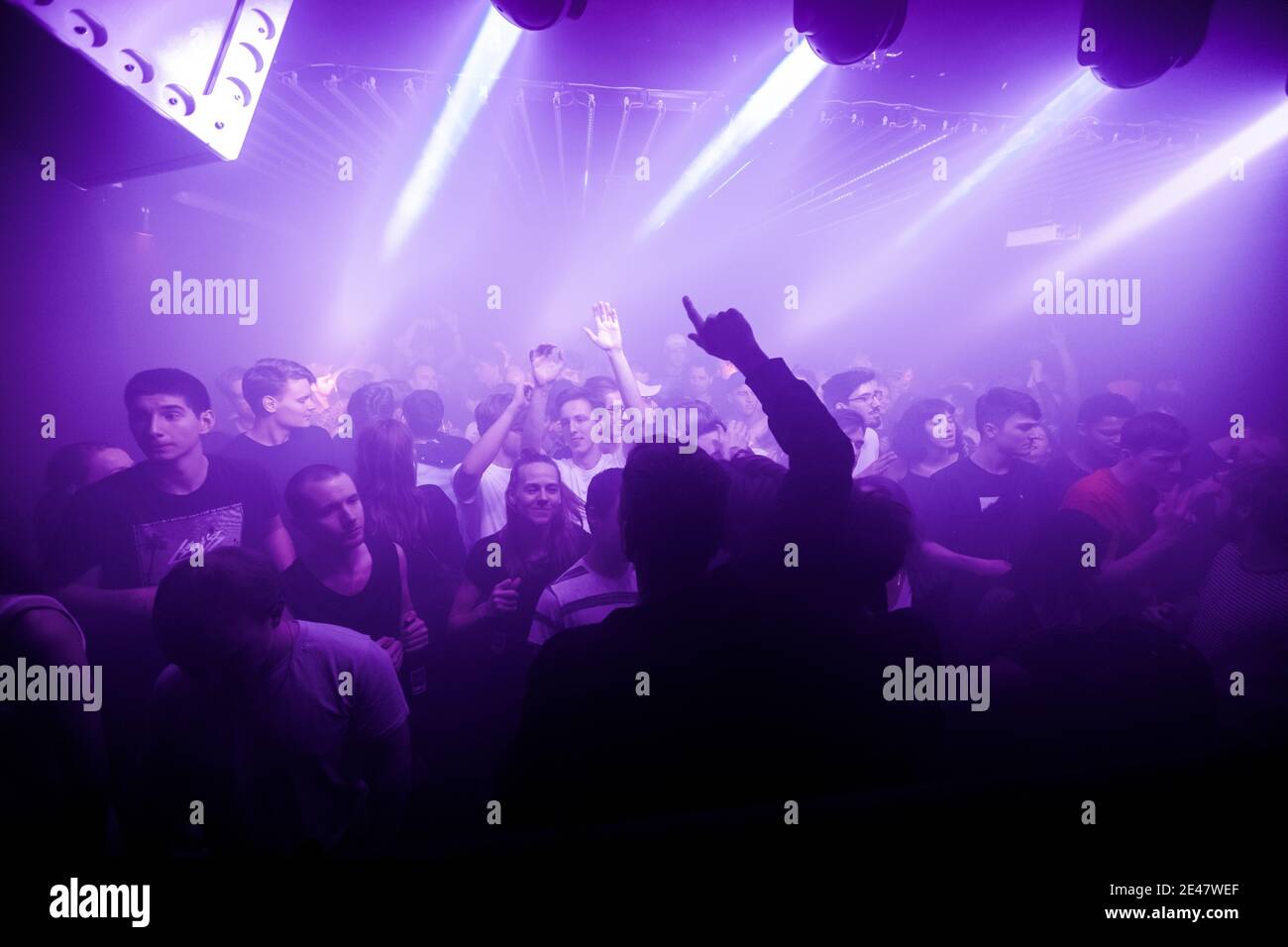 COPENHAGEN, DENMARK - Jan 17, 2020: Danish electronic club scene in ...