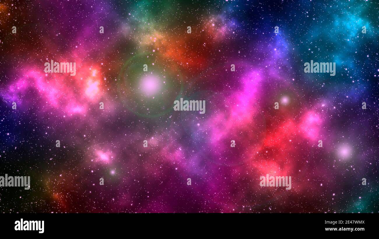 Beautiful science backdrop. Colorful constellation background. Space ...