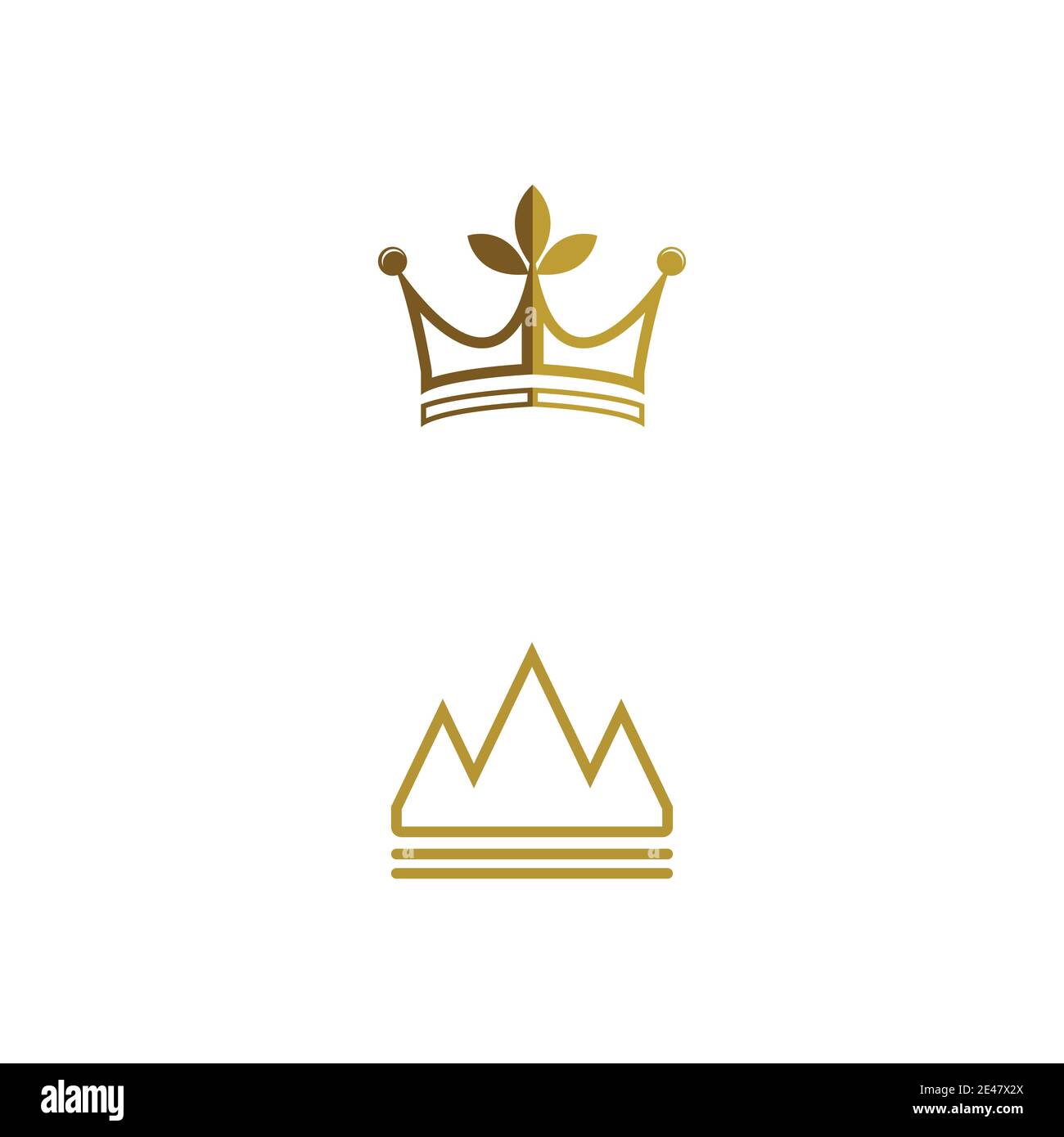 Crown Logo Template vector icon illustration design Stock Vector Image ...