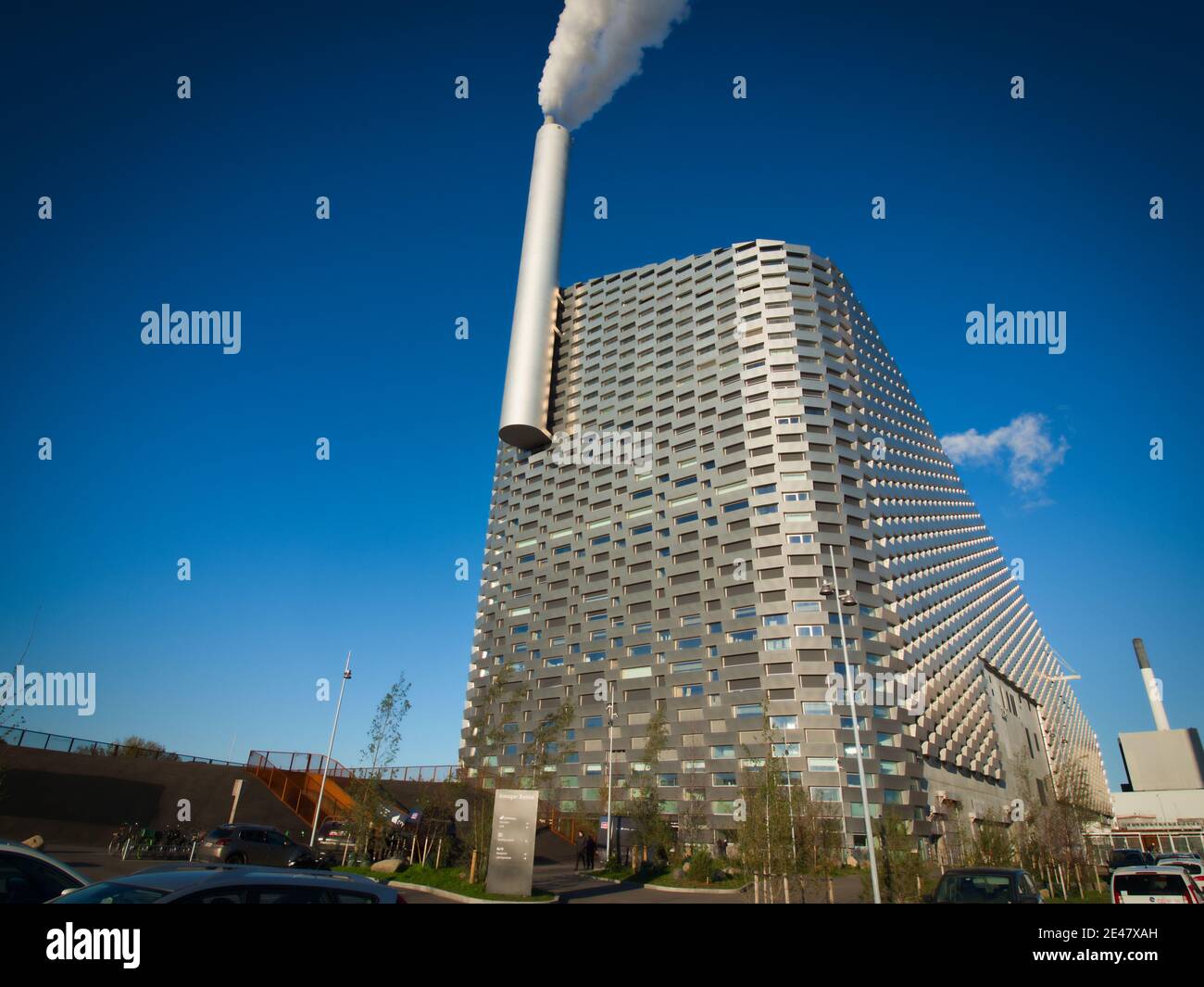 COPENHAGEN, DENMARK - Oct 29, 2019: The Copenhill building on Amager ...