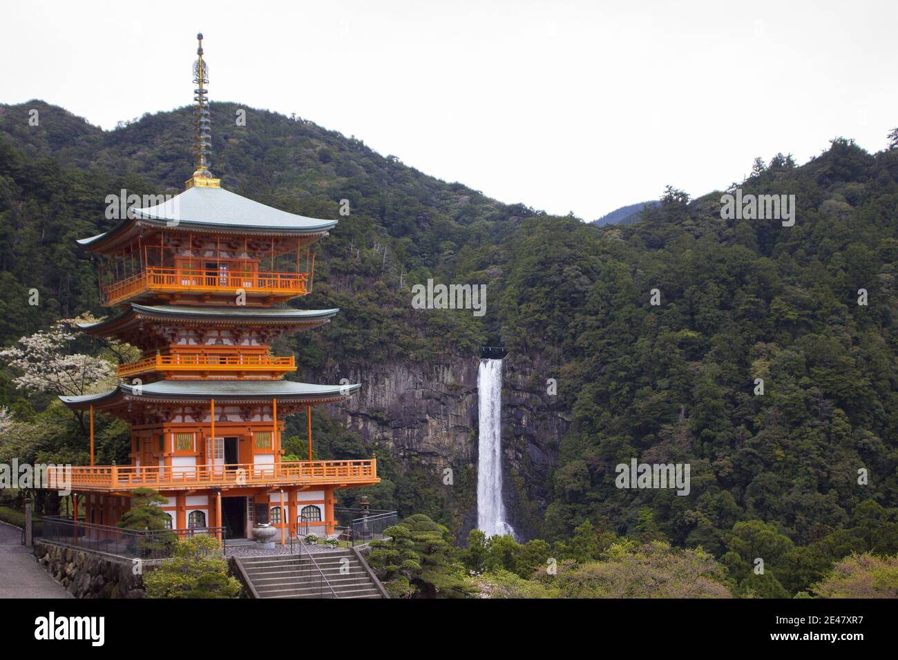 Typical view of NAchi Falls, Japan Stock Photo - Alamy