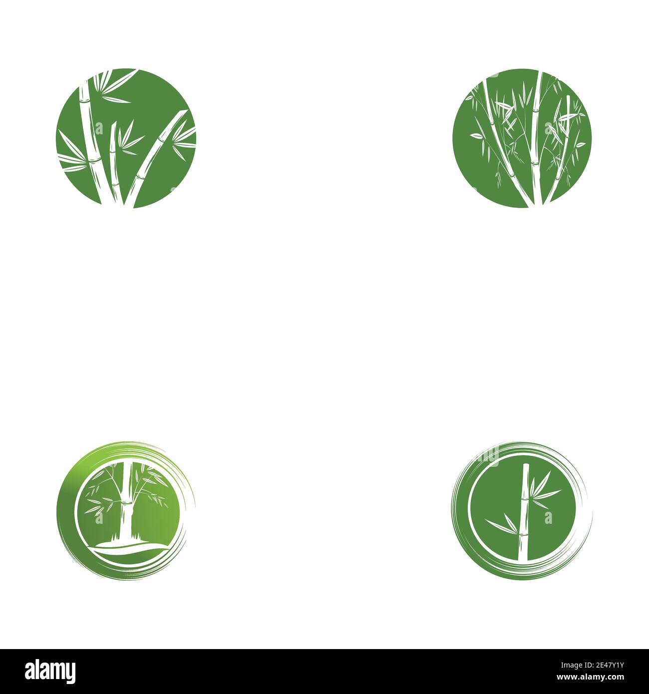 Bamboo Logo Template vector icon illustration design Stock Vector Image ...