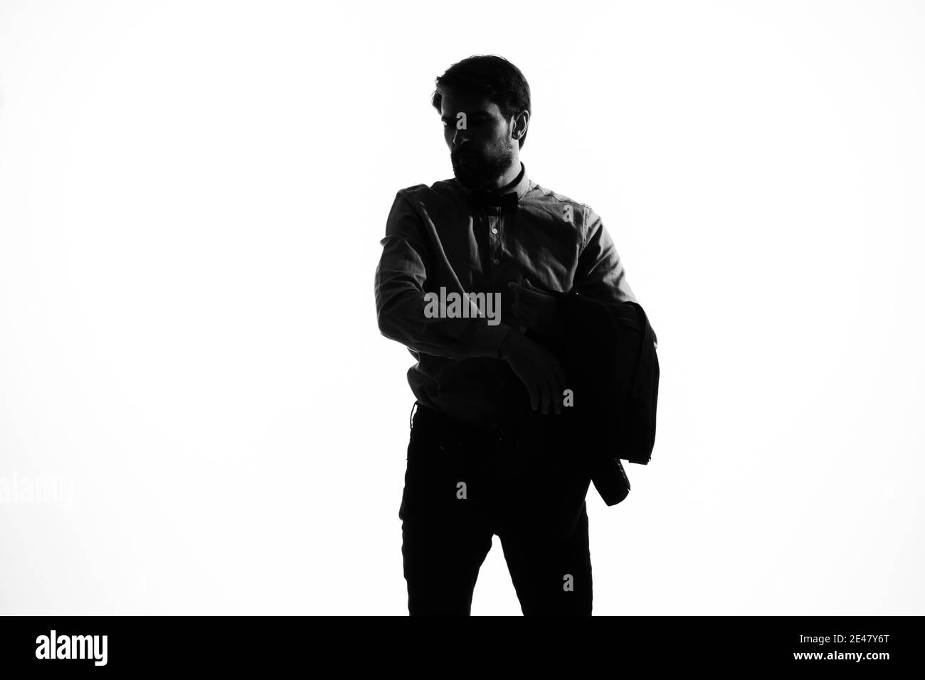 man in a suit detective crime light background shadow incognito Stock ...