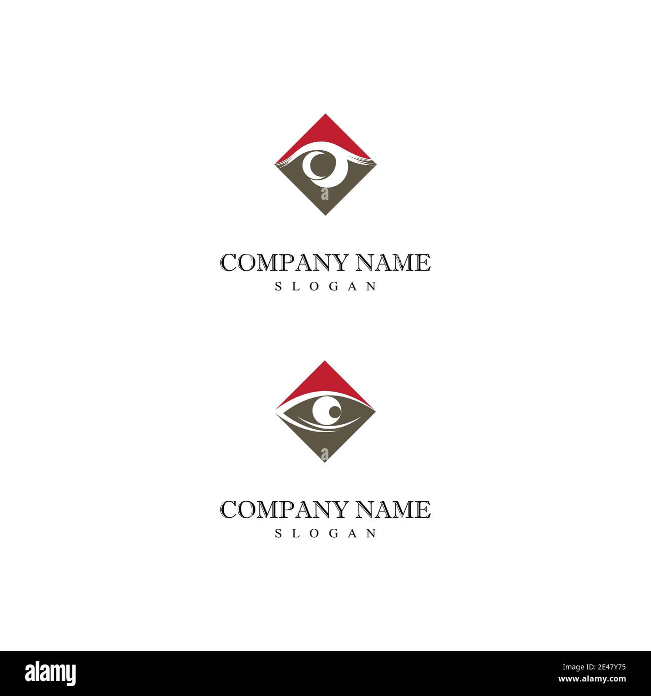 Branding Identity Corporate Eye Care vector logo design Stock Vector ...