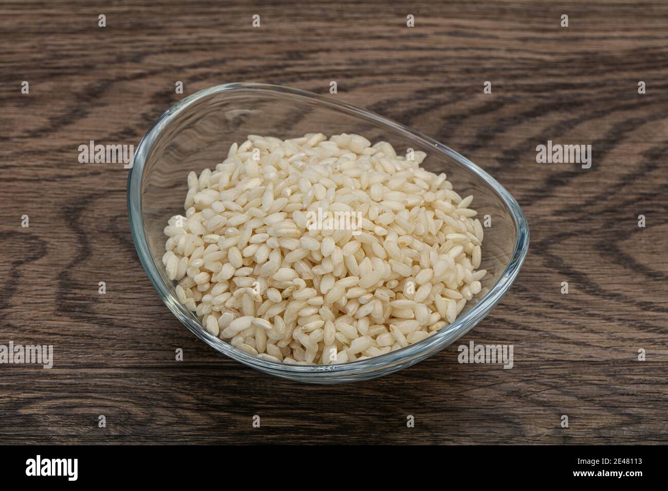 Raw Italian arborio rice for Risotto Stock Photo - Alamy