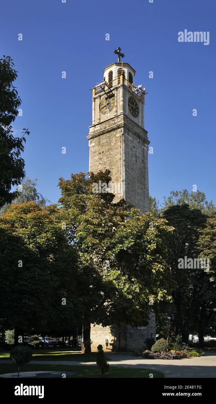 Clock tower in Bitola. Macedonia Stock Photo - Alamy