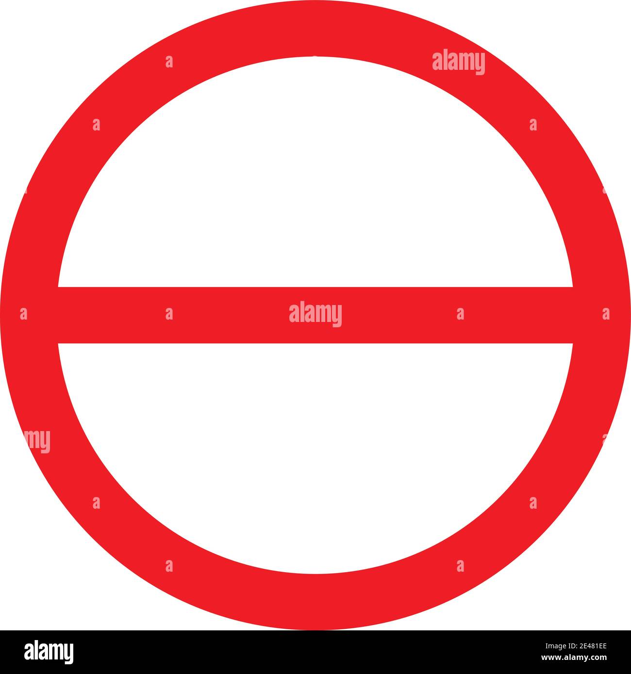 Stop do not no entry sign and symbol Stock Vector Image & Art - Alamy