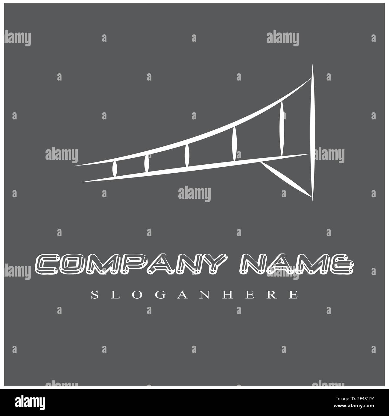 Bridge Logo Template vector icon illustration design Stock Vector Image ...