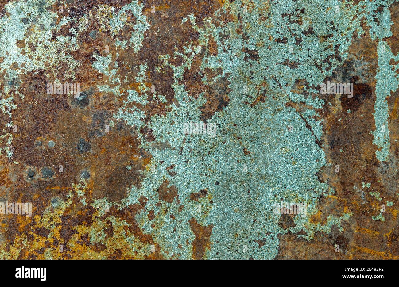 Dark Hard Rust On An Old Sheet Of Metal Texture. Iron Surface Full Area ...