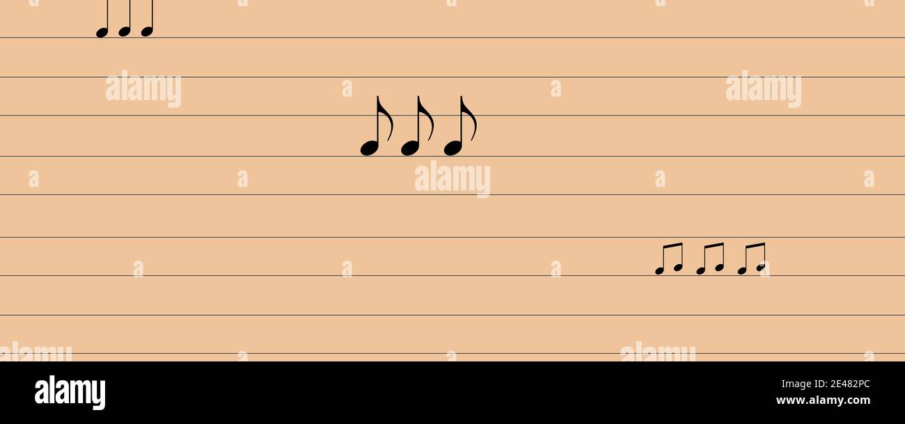 Musical background, with lines and music signs , Simple music abstract ...