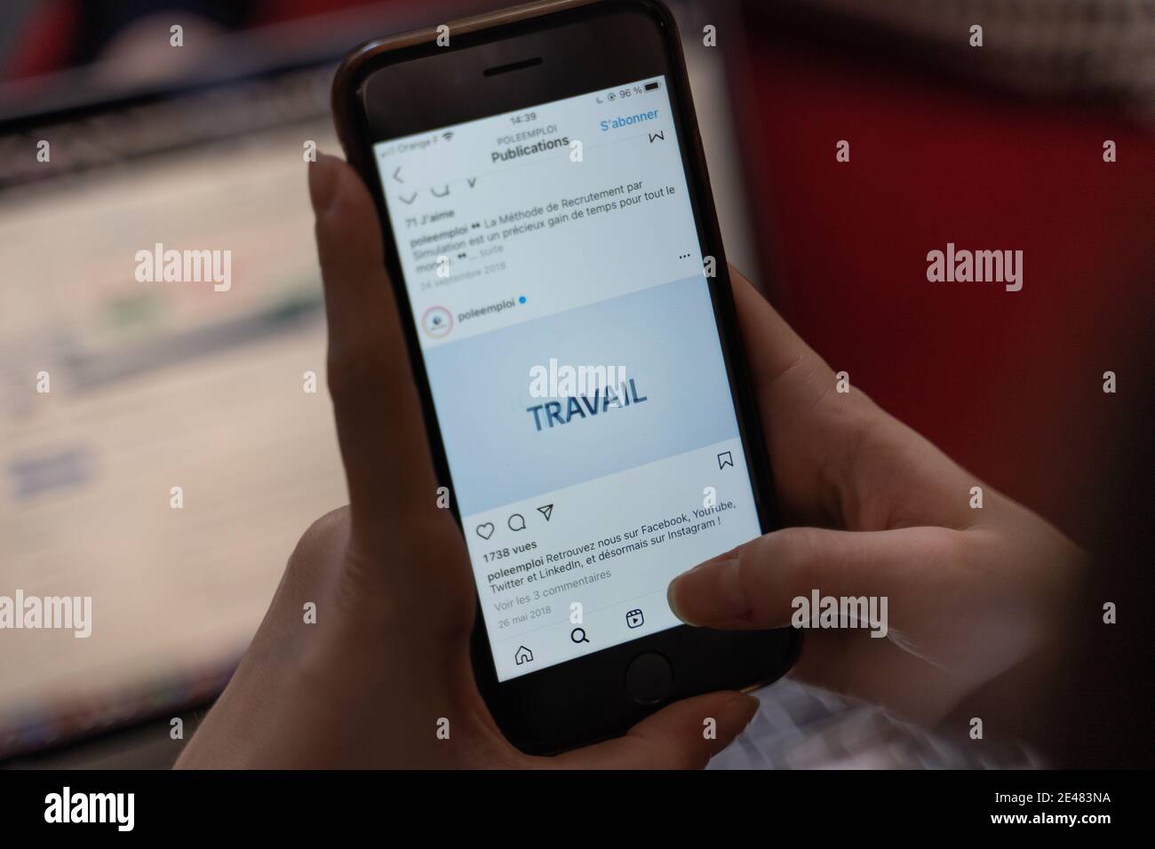 Graphical user interface, text, application, chat or text message Stock Photo - Alamy