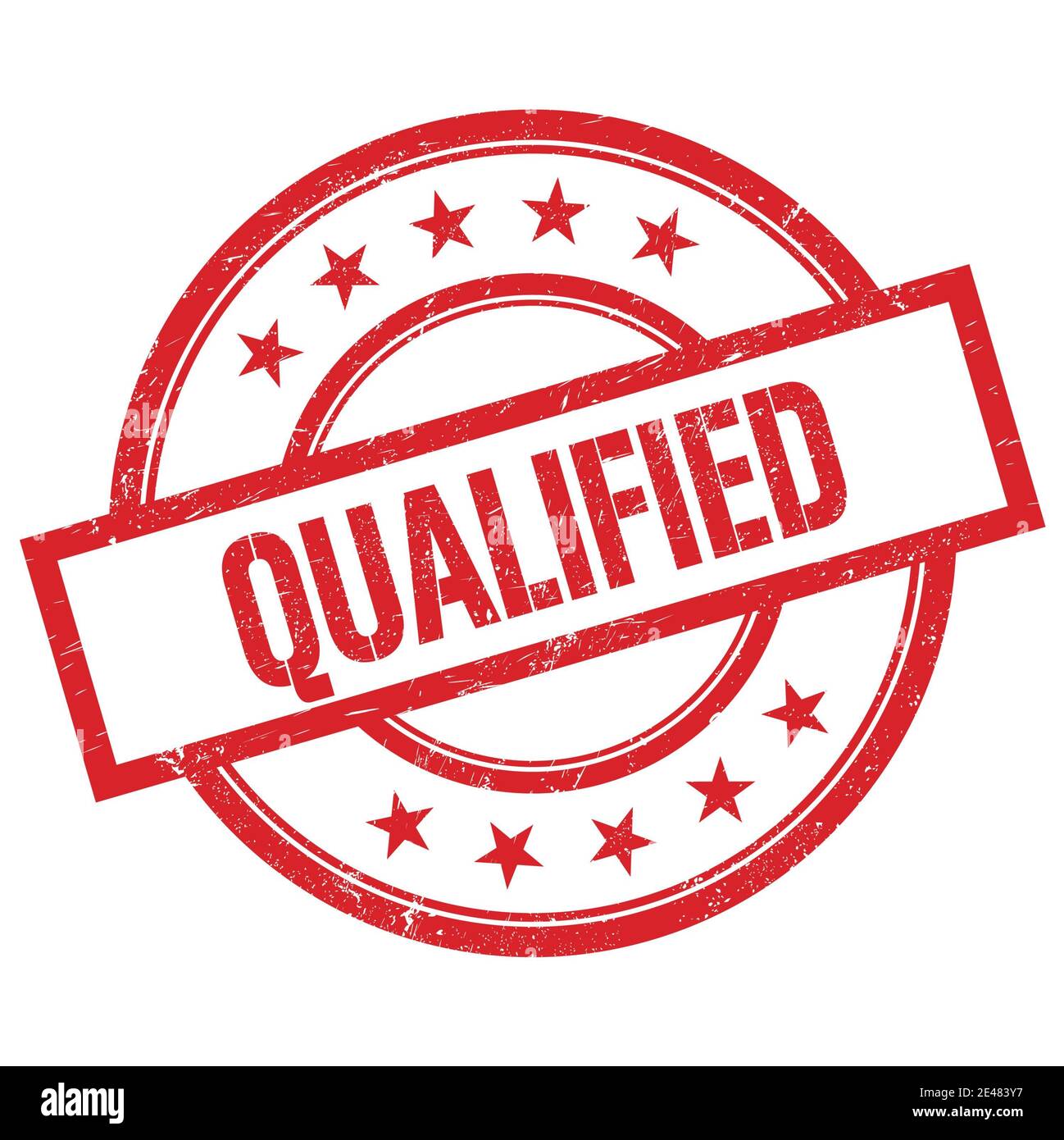 Qualified text written on Cut Out Stock Images & Pictures - Alamy