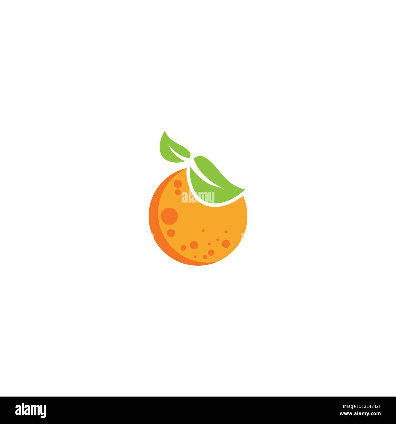 Orange logo design Vector icon illustration design Stock Vector Image ...