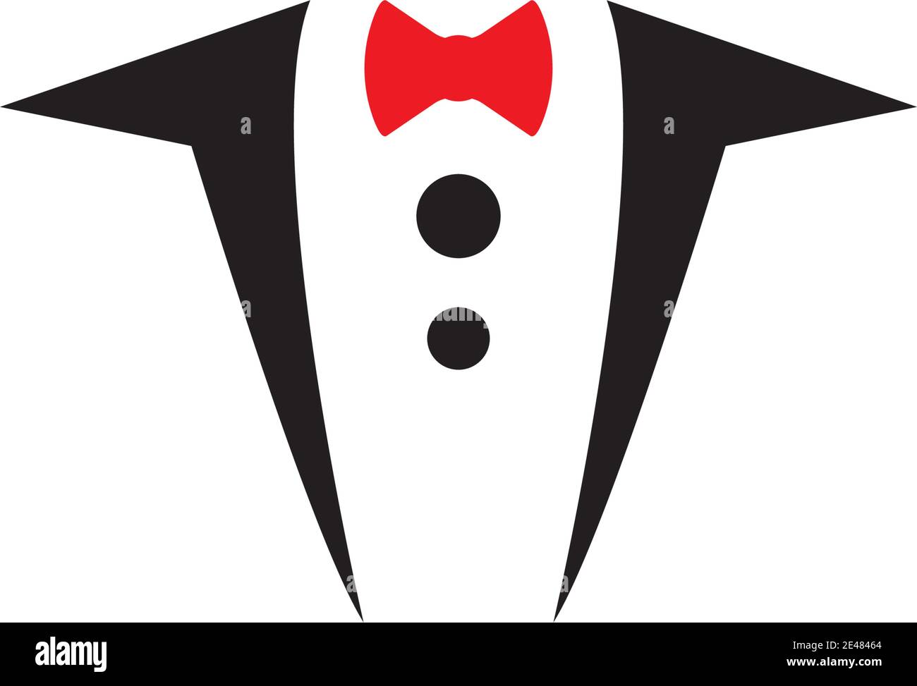 Tuxedo logo vector template ilustration Stock Vector Image & Art - Alamy