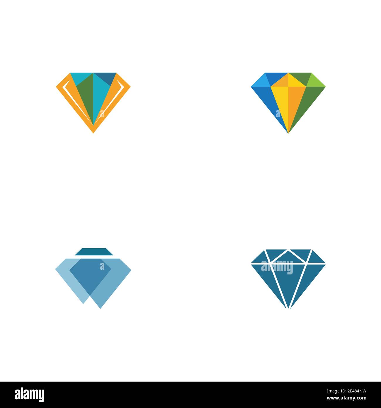 Set diamond Stock Vector Images - Alamy