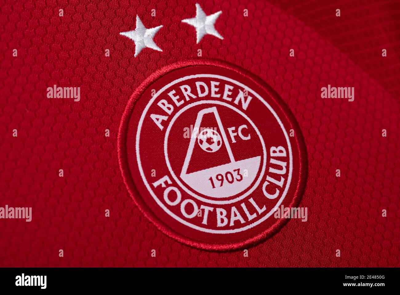 Close up of Aberdeen FC Badge Stock Photo - Alamy