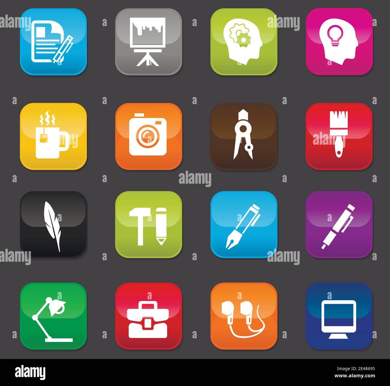 Process shape Stock Vector Images - Alamy