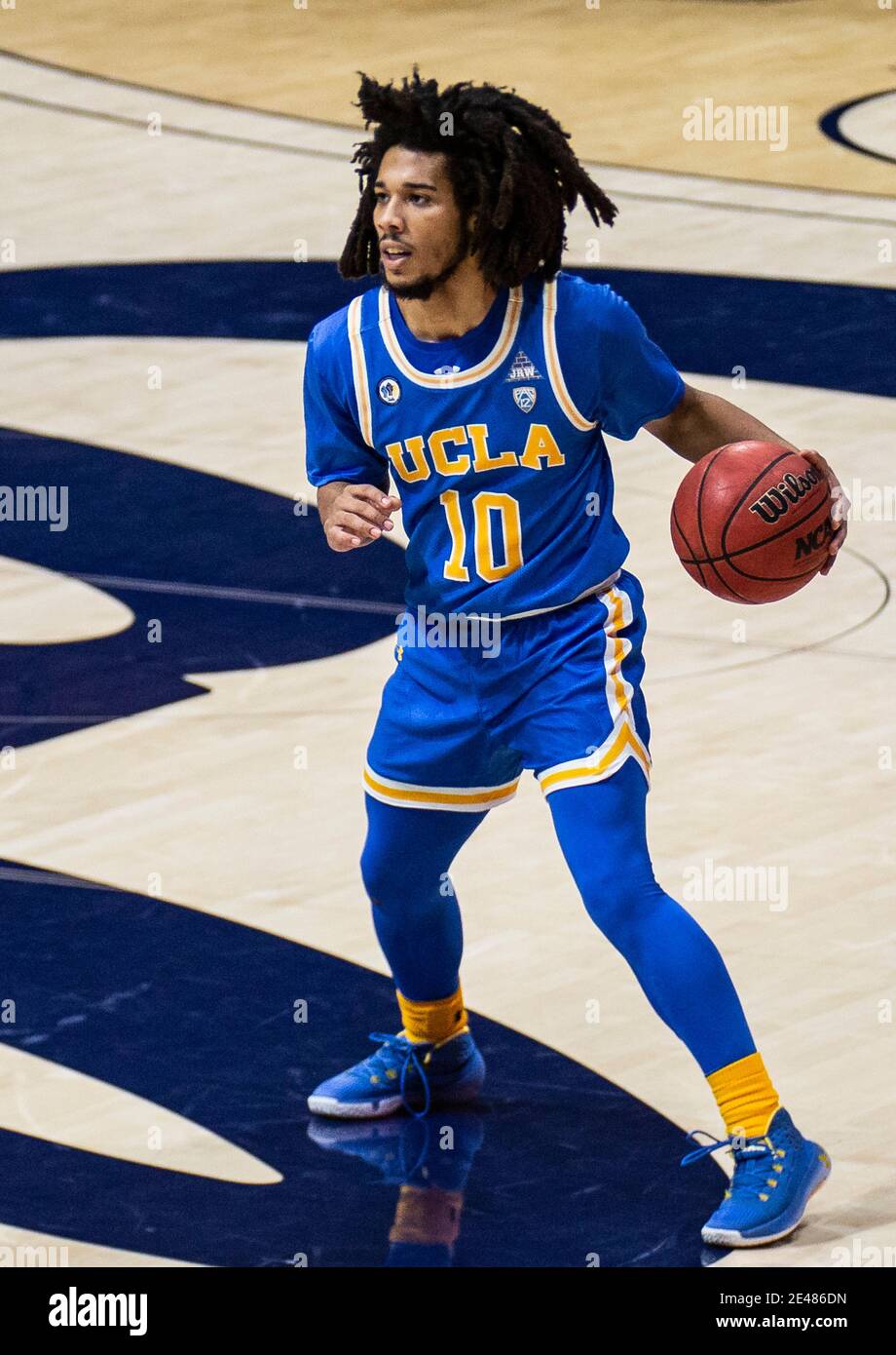 January 21 2021 Berkeley, CA U.S.A. UCLA Bruins guard Tyger Campbell ...