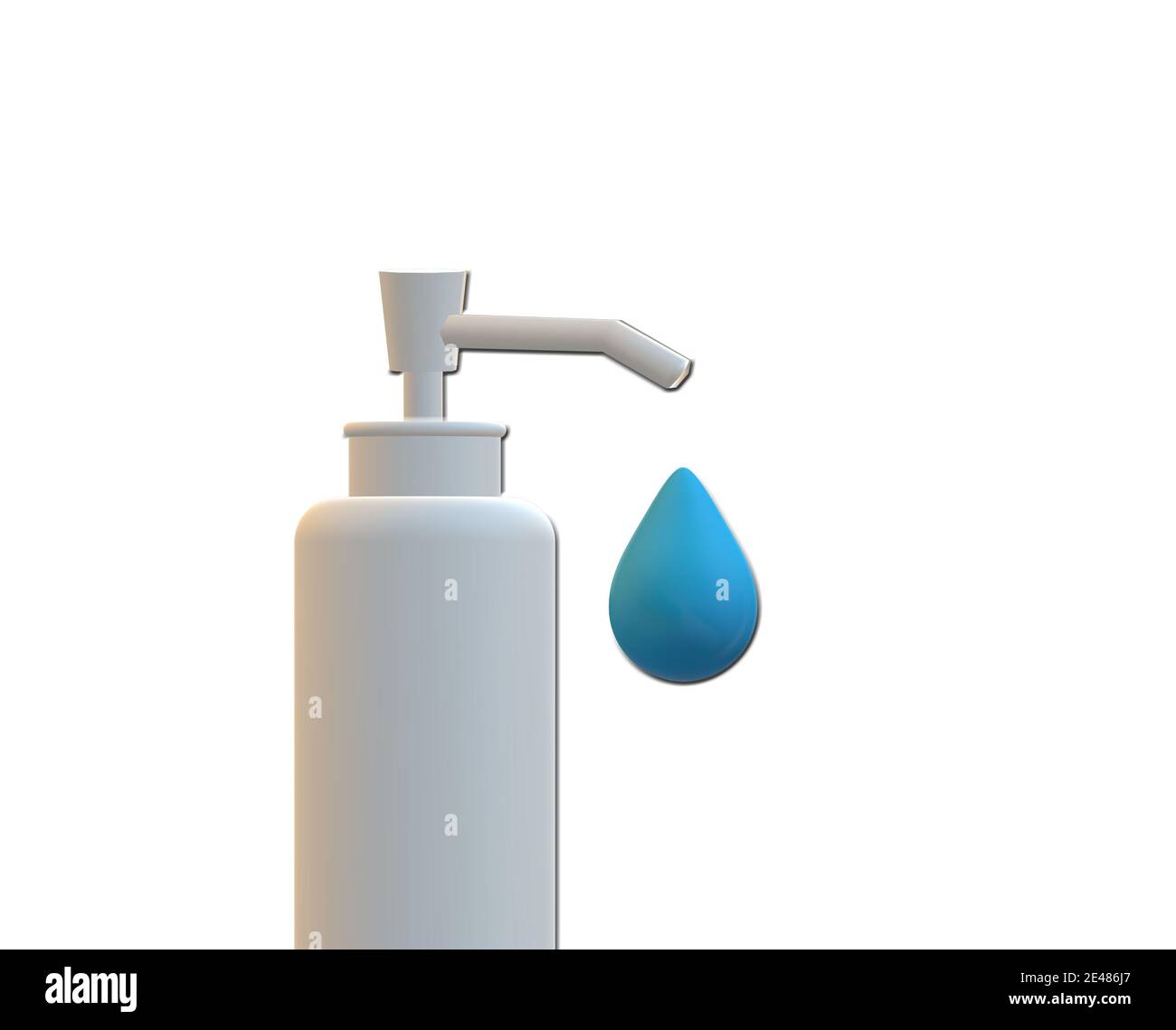 Germs hand illustration Cut Out Stock Images & Pictures - Alamy