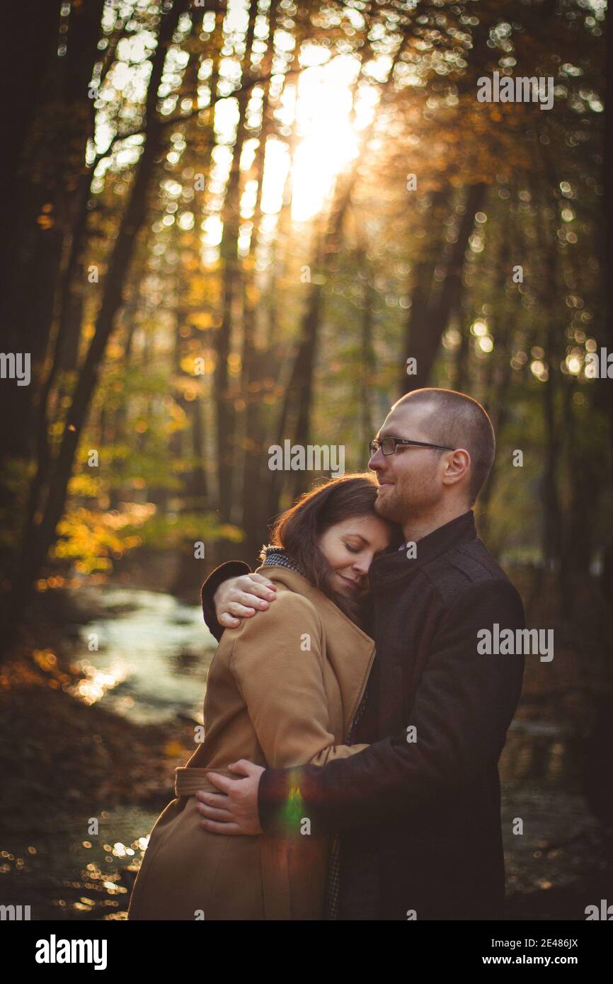 Love forest couple hi-res stock photography and images - Alamy