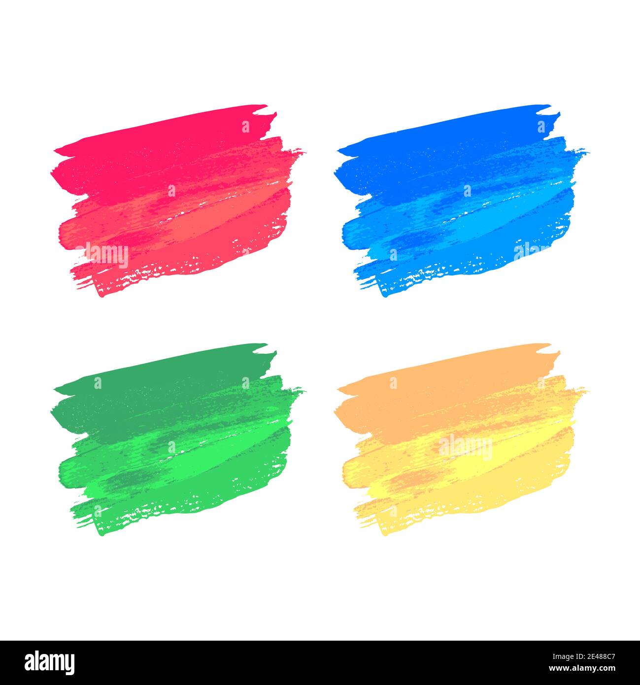 Collection red ink brush Stock Vector Images - Alamy